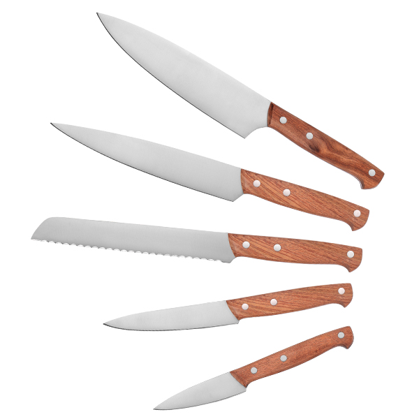 Wholesale Customized Luxury Rose Wood Household Knife Sets ...